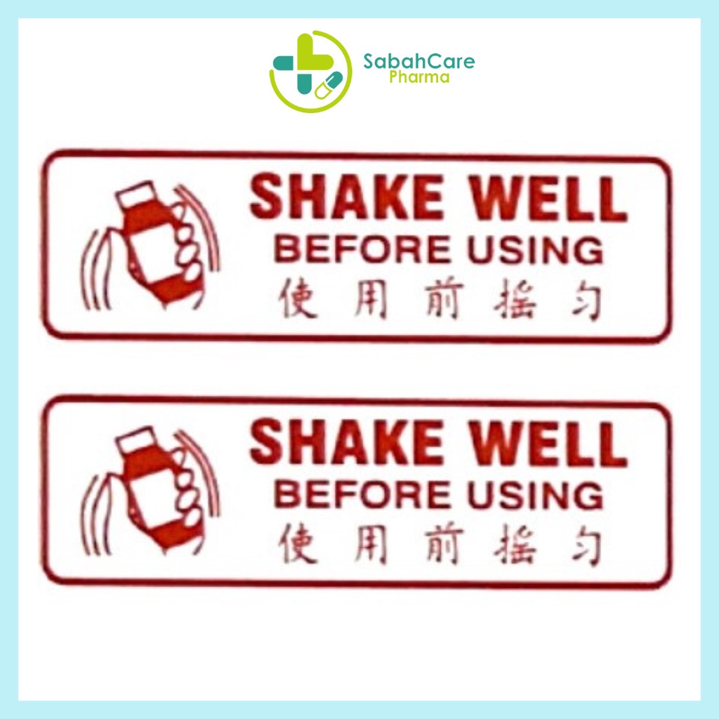 SABAHCARE SHAKE WELL BEFORE USE LABEL PER SHEET OF 20'S | Shopee Malaysia