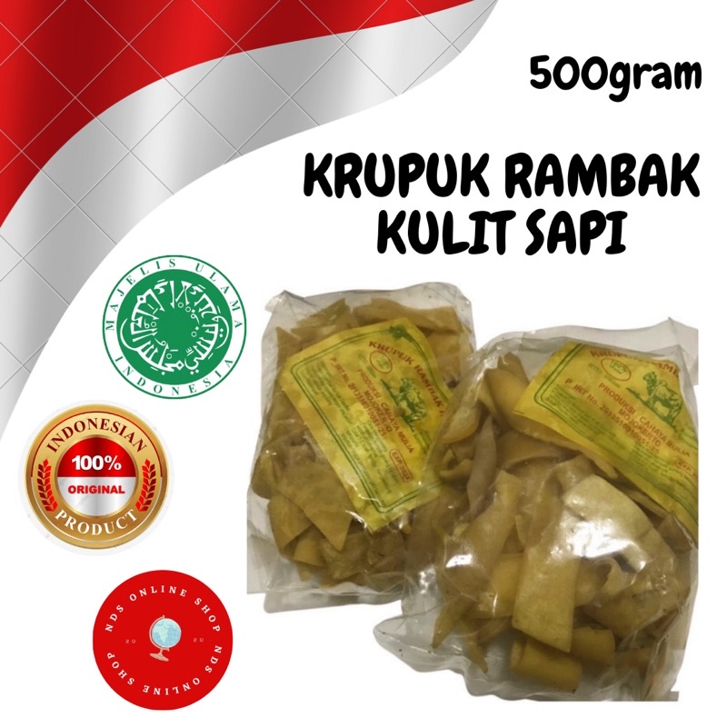 💥READY STOCK💥KRUPUK RAMBAK KULIT SAPI 100% HALAL PEK 250gram | Shopee ...