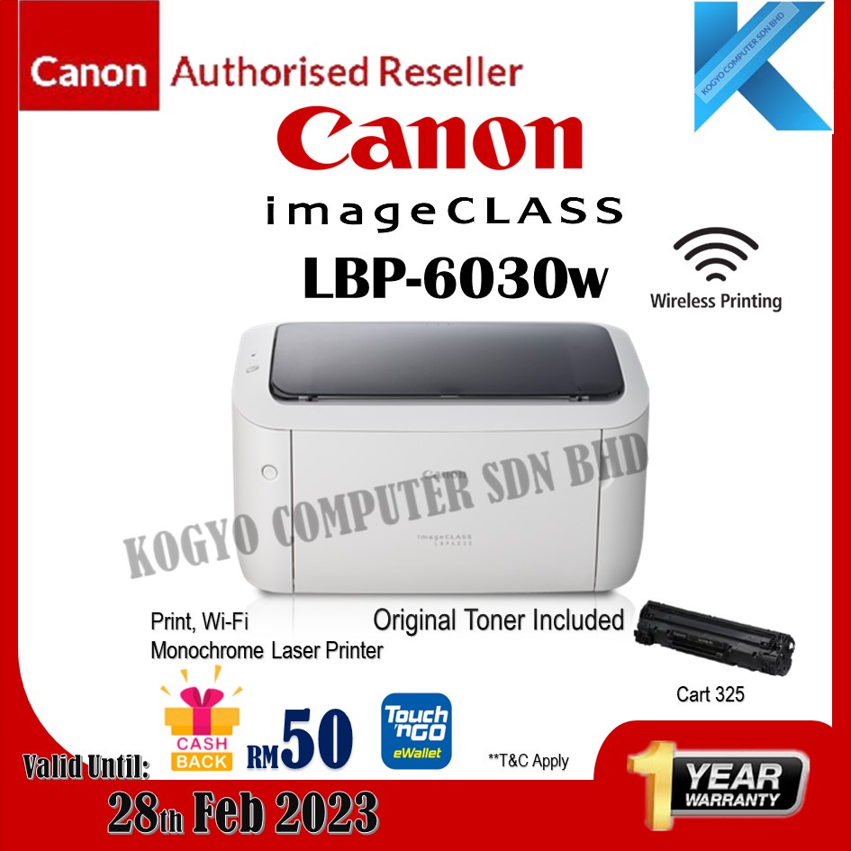 Canon LBP 6030w Laser Printer - WIFI **LBP6030w LBP-6030w | Shopee Malaysia