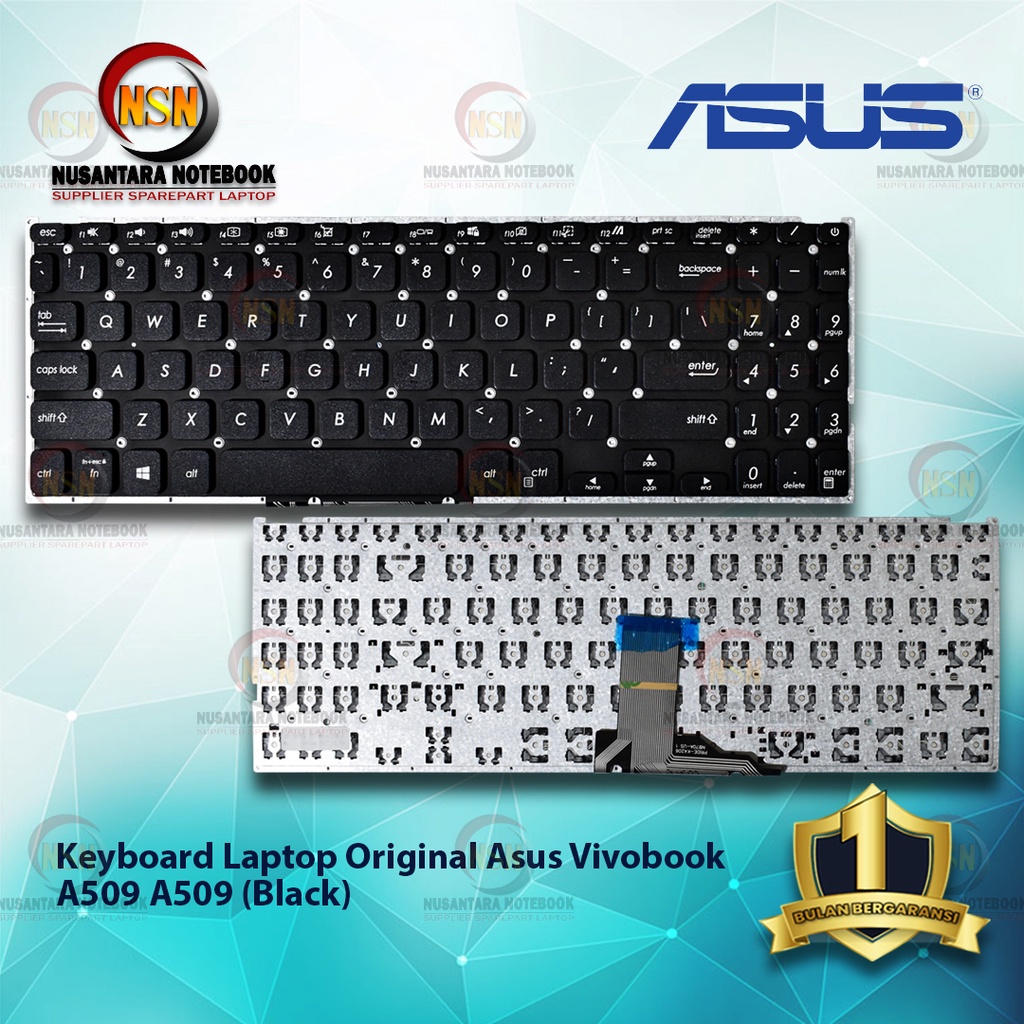 Original Asus Vivobook A509 A509 (Black) Laptop Keyboard | Shopee Malaysia