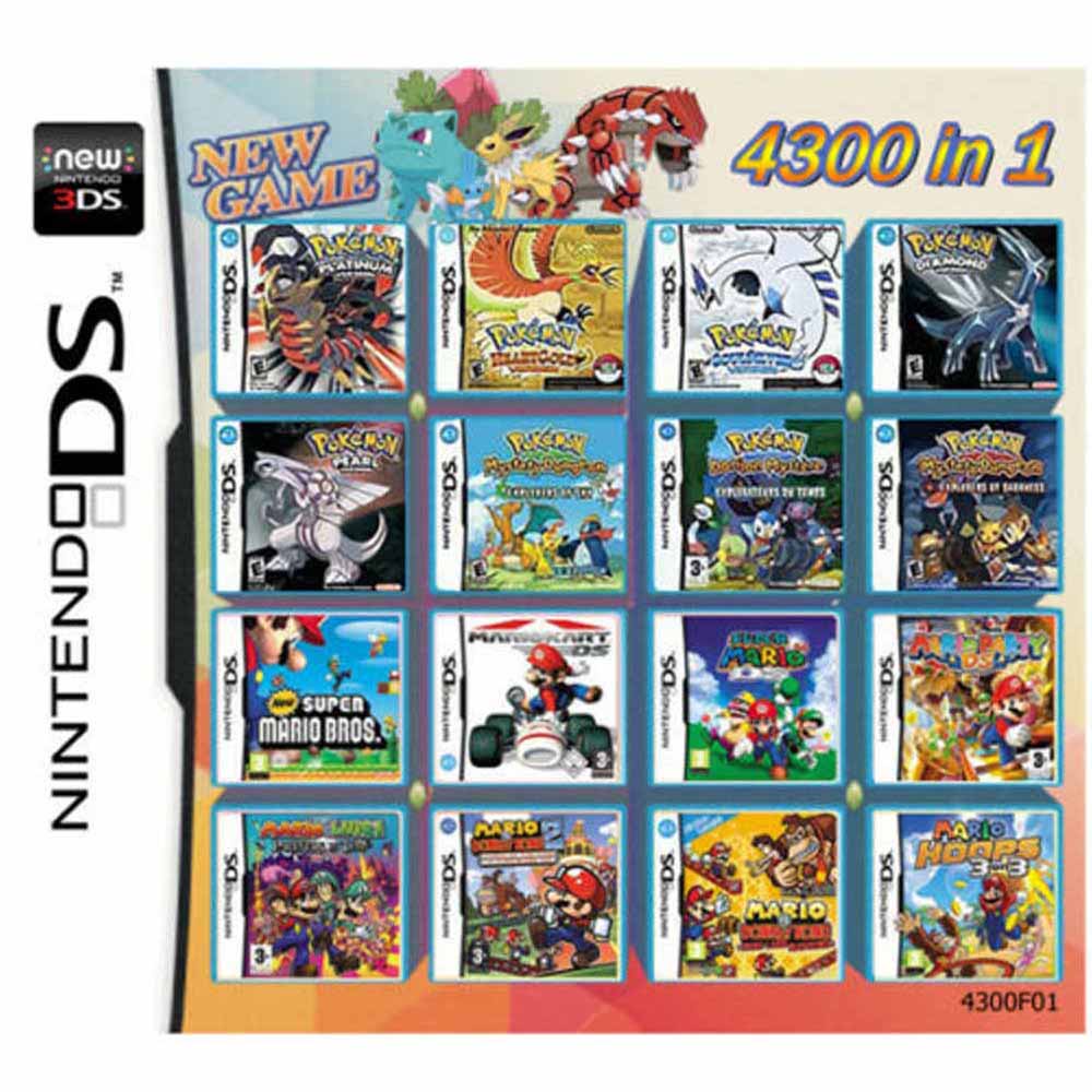 4300 Games in 1 DS Game Super Combo Cartuccia DS Games for DS NDS NDSL ...
