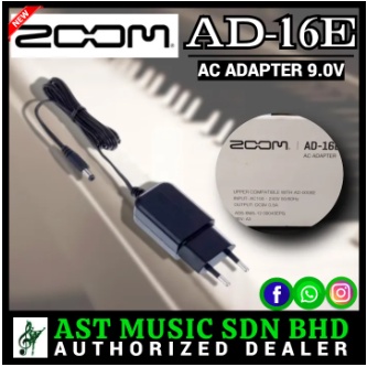 Zoom AD-16E 9 Volt Power Adaptor for Zoom Multi-Effects / AD16 / AD16E ...