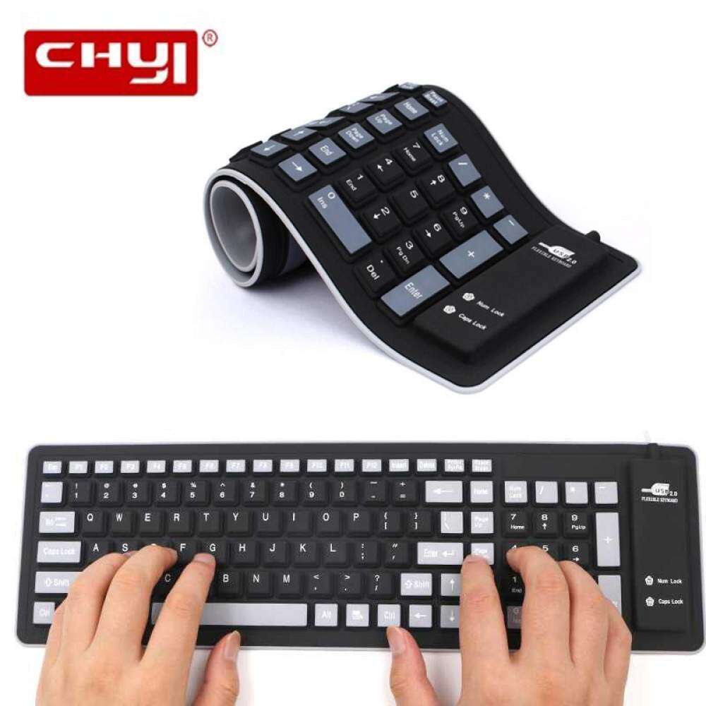 103Keys Foldable Wired Keyboard With Numeric Portable Waterproof ...