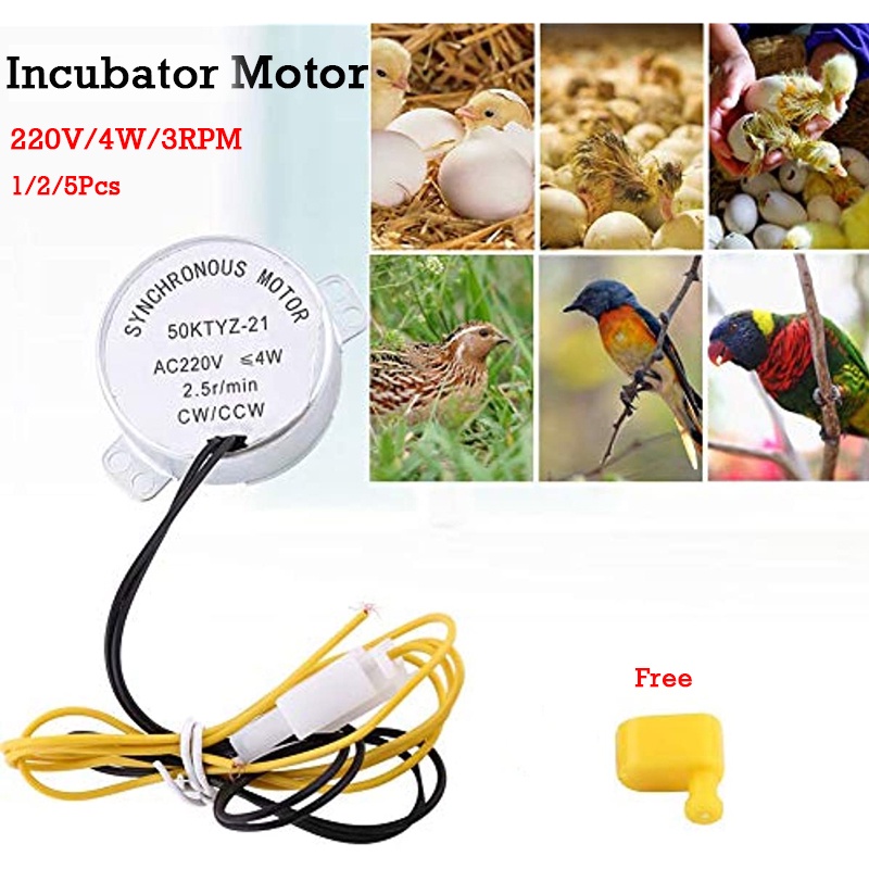 220V egg turner synchronous motor incubator rotary motor with connector ...