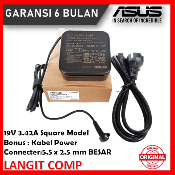 Original Asus ADP 65GD B Laptop Charger Adapter A46 A46C A46CA A46CB A46CM X455L X450 X450C ...