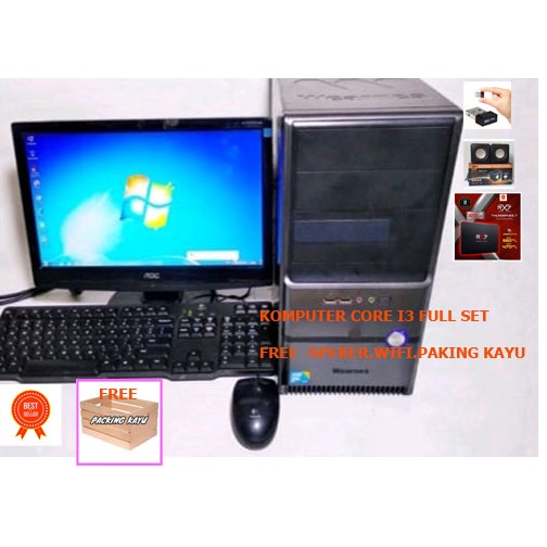 KAYU Core i3 computer full set ready to use FREE os & application FREE ...