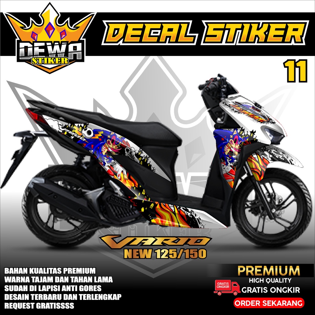 Honda Vario 125 150 Fullbody Decal Sticker - Vario Sticker Decal DWS 11 ...