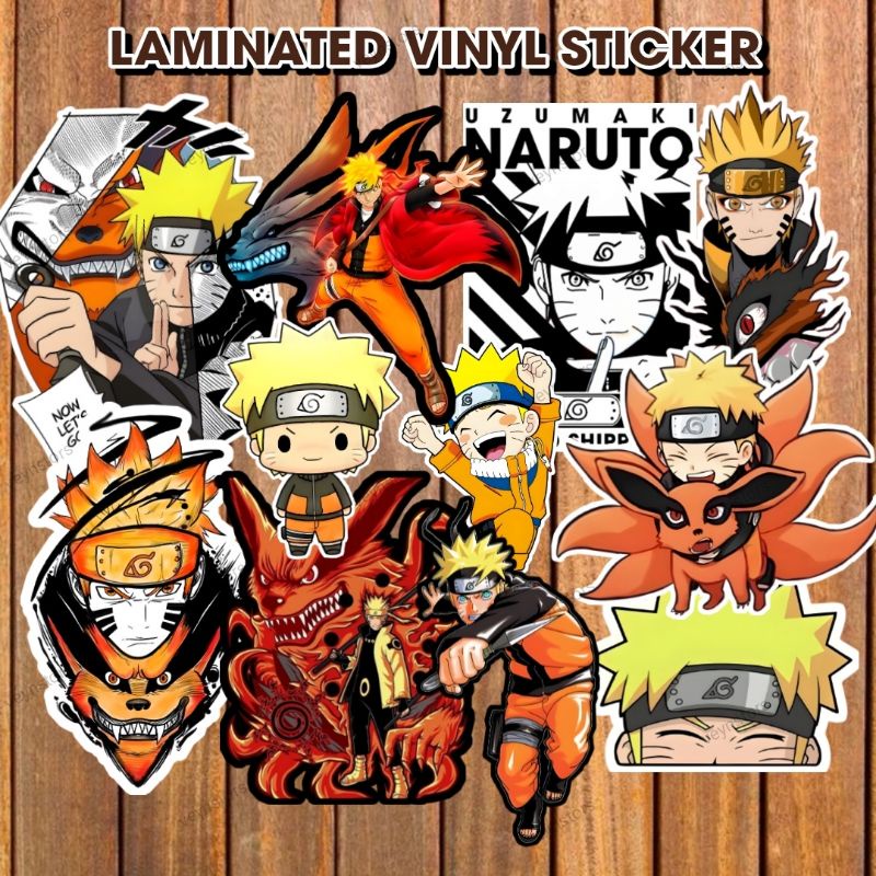 NARUTO UZUMAKI PEEKER LAMINATED VINYL STICKER WATERPROOF | Shopee Malaysia