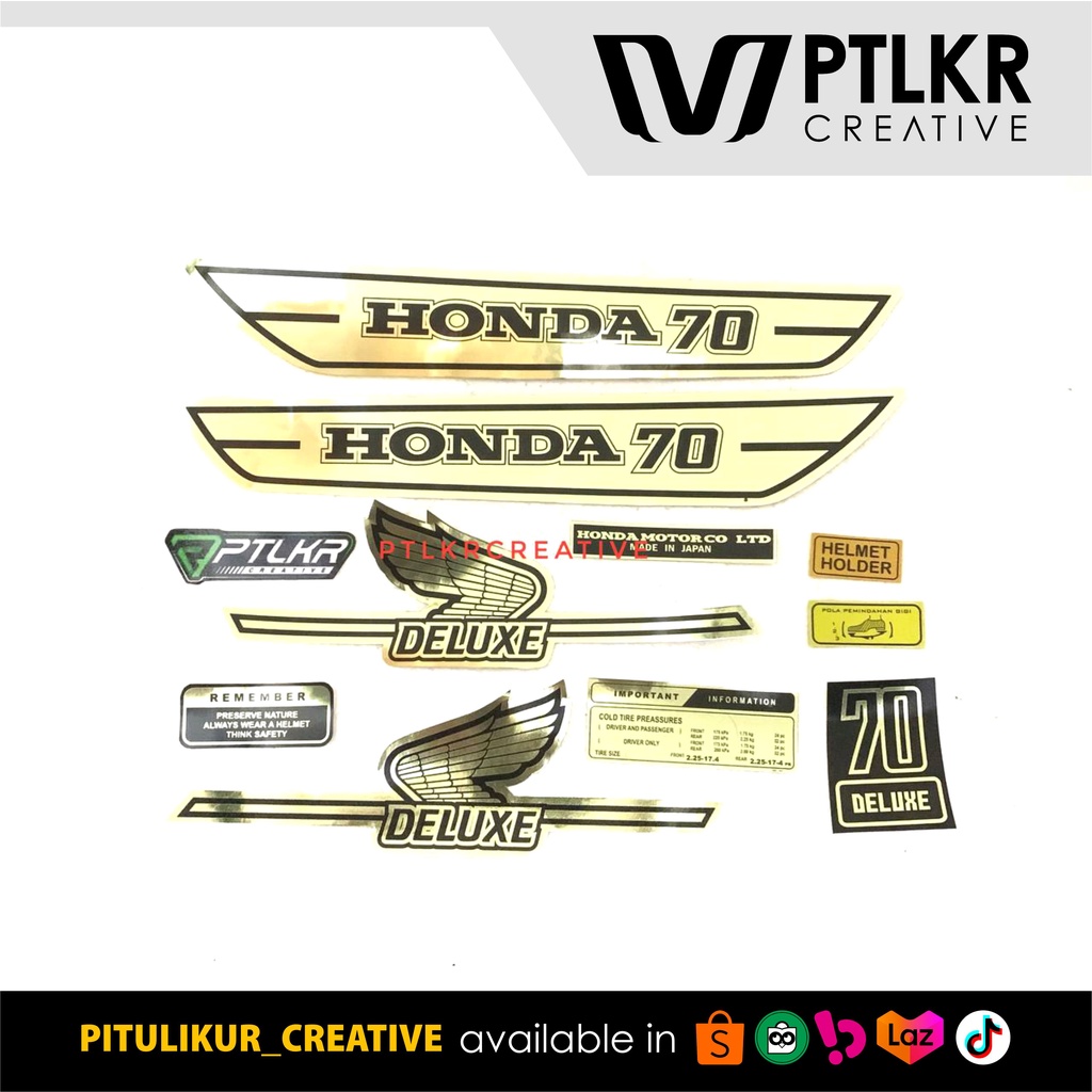Honda C70 Gold series sticker Striping | Shopee Malaysia