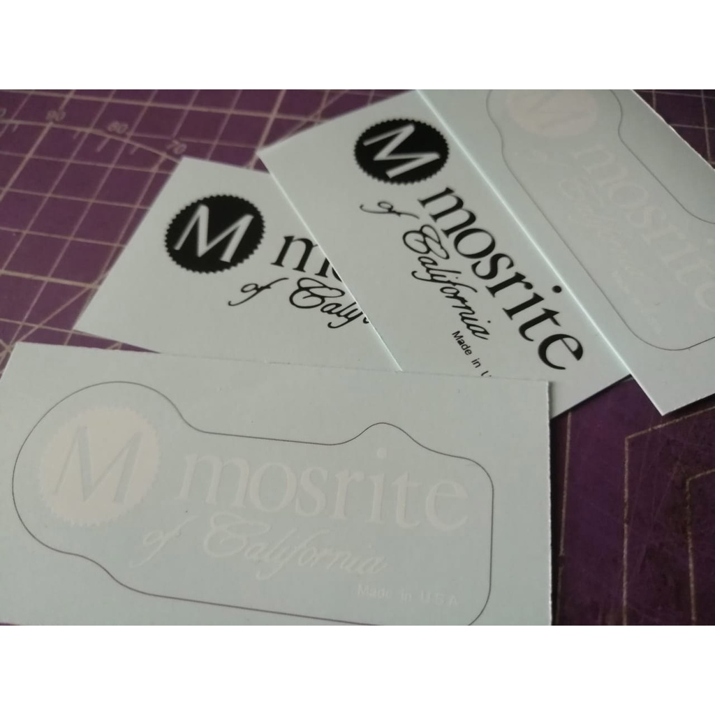 Mosrite of California Waterslide decal Headstock for restoration ...