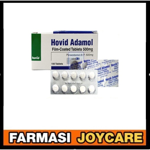 Hovid Adamol Paracetamol 500mg Film-Coated Tablets (ubat deman/sakit ...