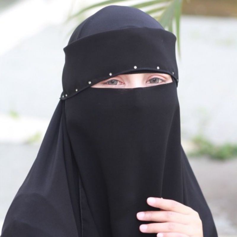 Niqab Bandana Bangs Azilla Veil/ Niqab Bandana swarovski Bangs 29 ...