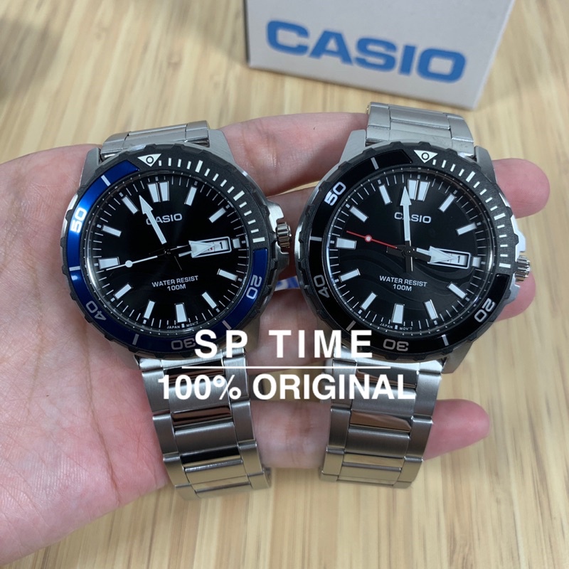 CASIO MARINE SPORT ANALOG STAINLESS STEEL MTD-125D-1A1V / MTD-125D-1A2V ...