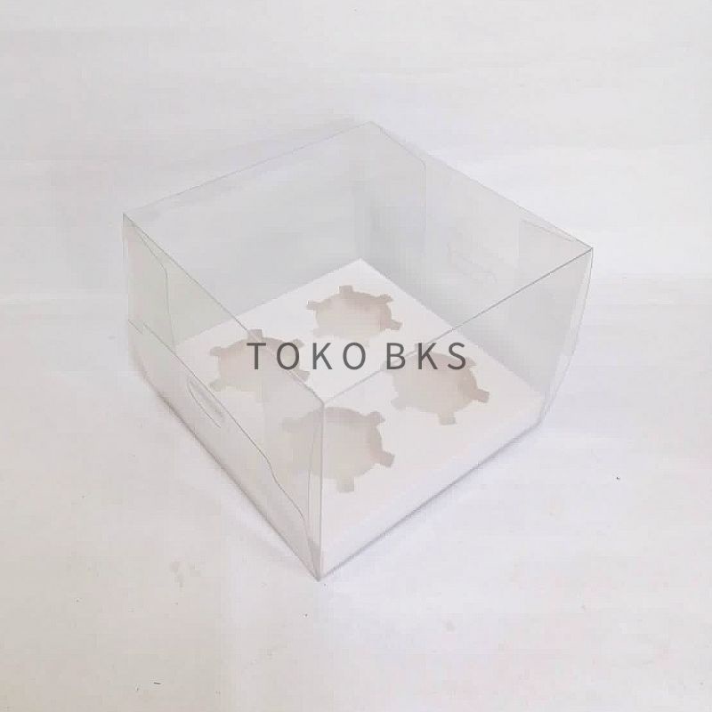 Cupcake MIKA BOX WITH 4 HOLE TRAY | Shopee Malaysia