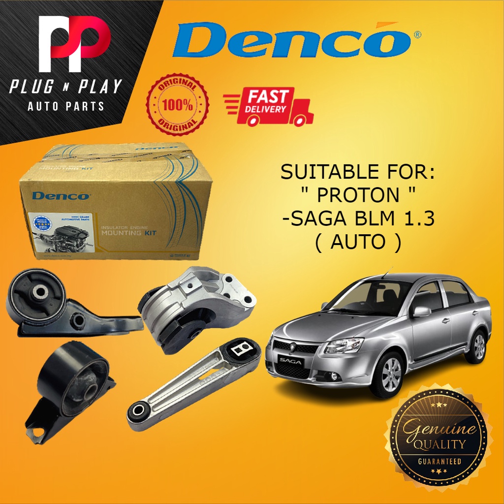 QUALITY DENCO ENGINE MOUNTING SET PROTON SAGA BLM 1.3 (AUTO) | Shopee ...
