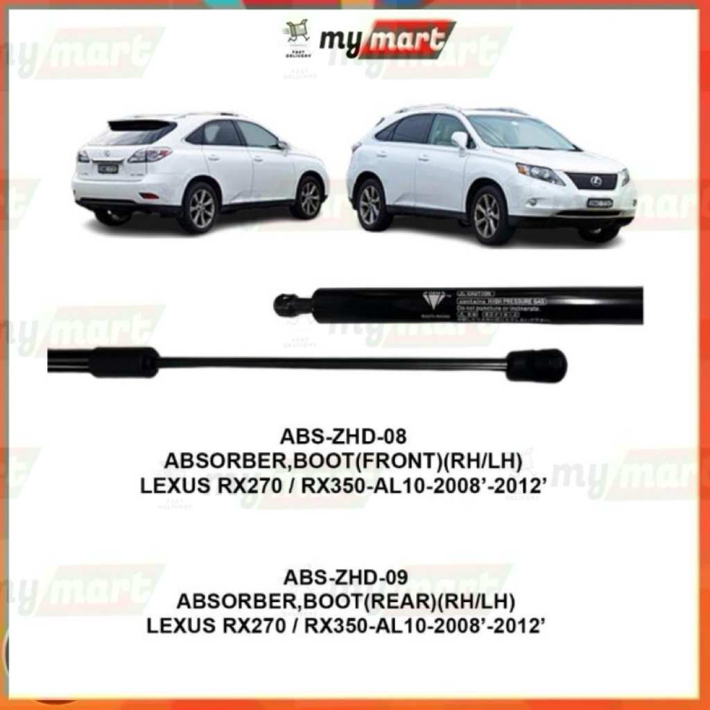 FRONT AND REAR BOOT ABSORBER BONET DAMPER FOR LEXUS RX270/RX350-2008 ...