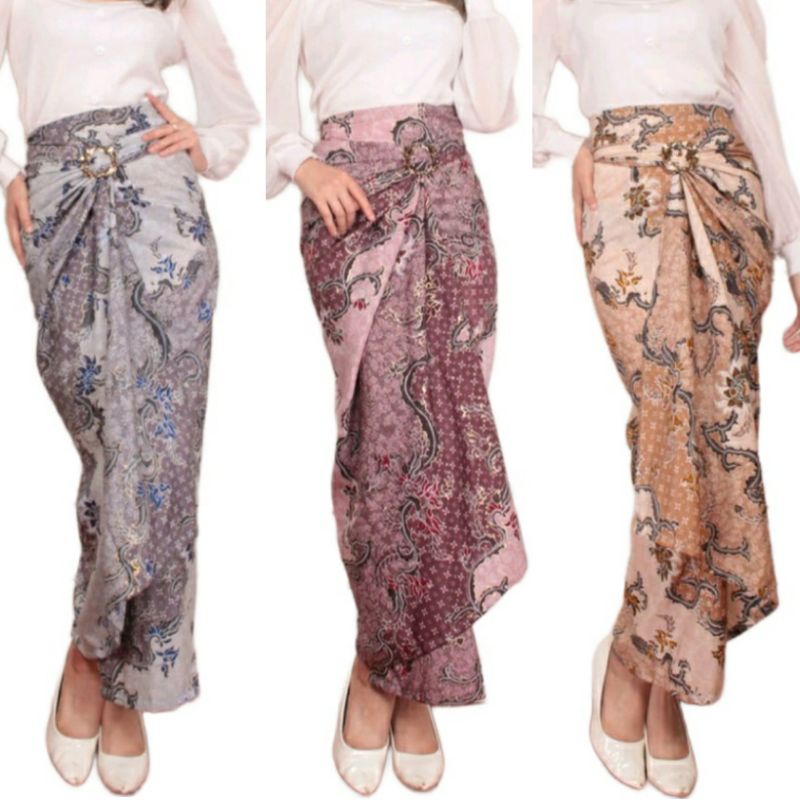 (50 Motifs) Latest Motif Modern Batik Wrapped Skirts / Drawstring ...