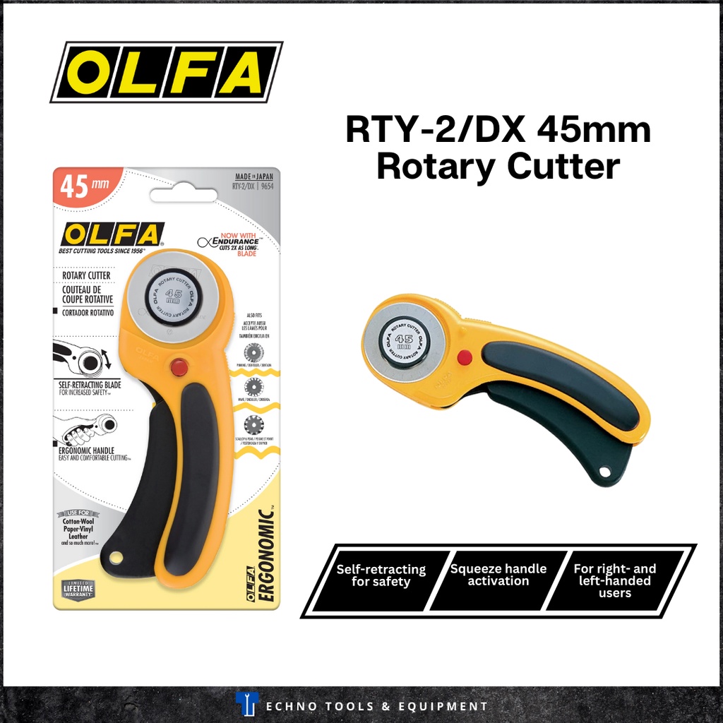 Olfa RTY-2/DX 45mm Rotary Cutter | Shopee Malaysia