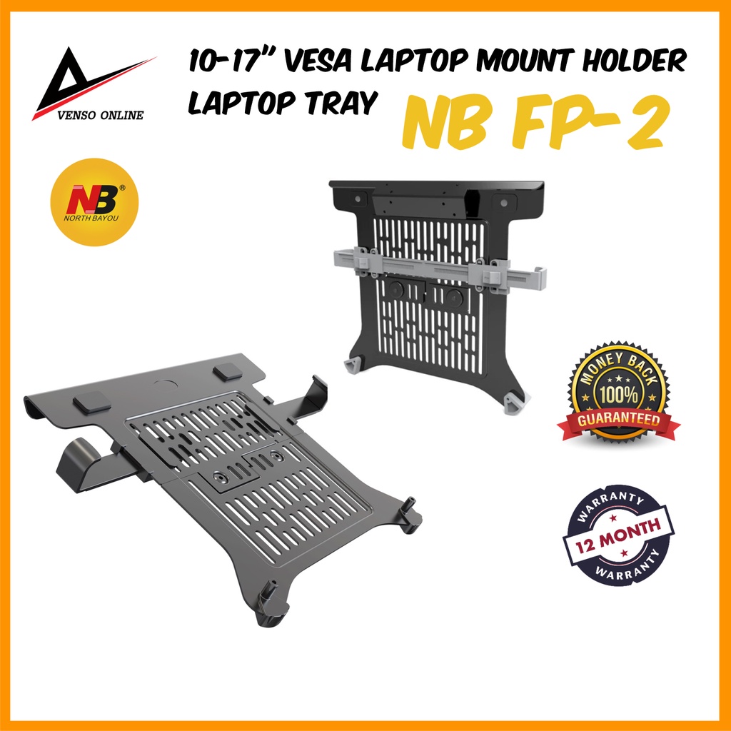 NB FP-2 Fits Display 10"-17" VESA Laptop Mount Holder Laptop Tray ...
