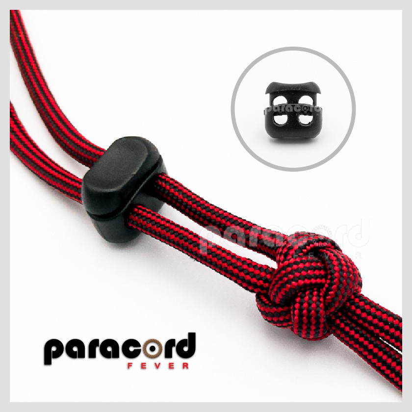 Dual Strand Plastic Cord Lock Paracord Rope Stopper Type 2 | Shopee ...