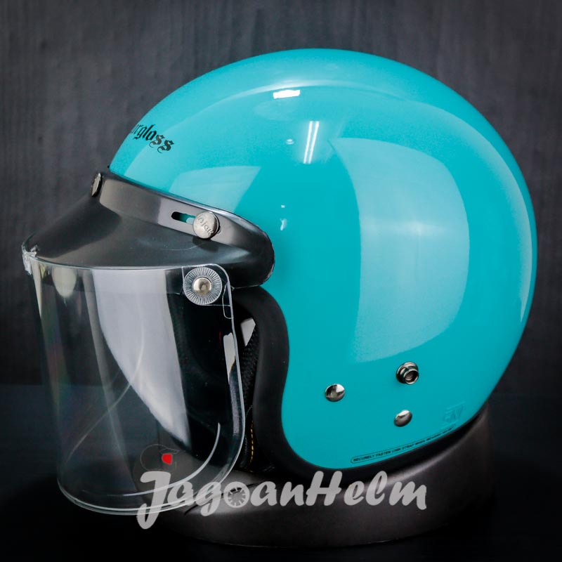 CARGLOSS CF RETRO Helmet | CYAN | CFM CARGLOS | Shopee Malaysia