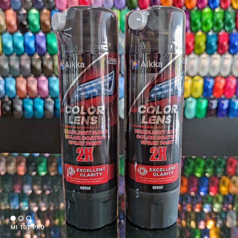 AIKKA Headlamp Color Lens 2K Clear / Aerosol Tin Spray Headlight Nano ...