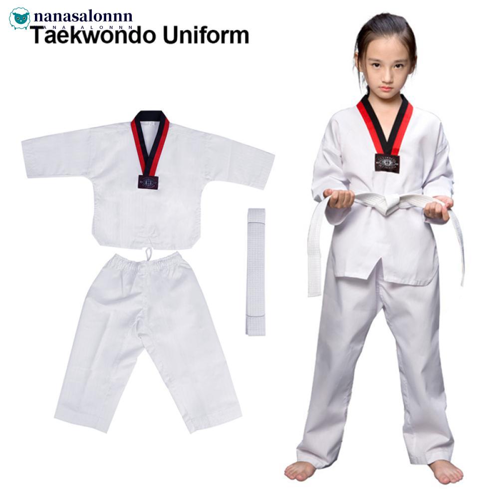 NANASALONNN Children Adult Taekwondo Dobok Clothes Karate Suit ...