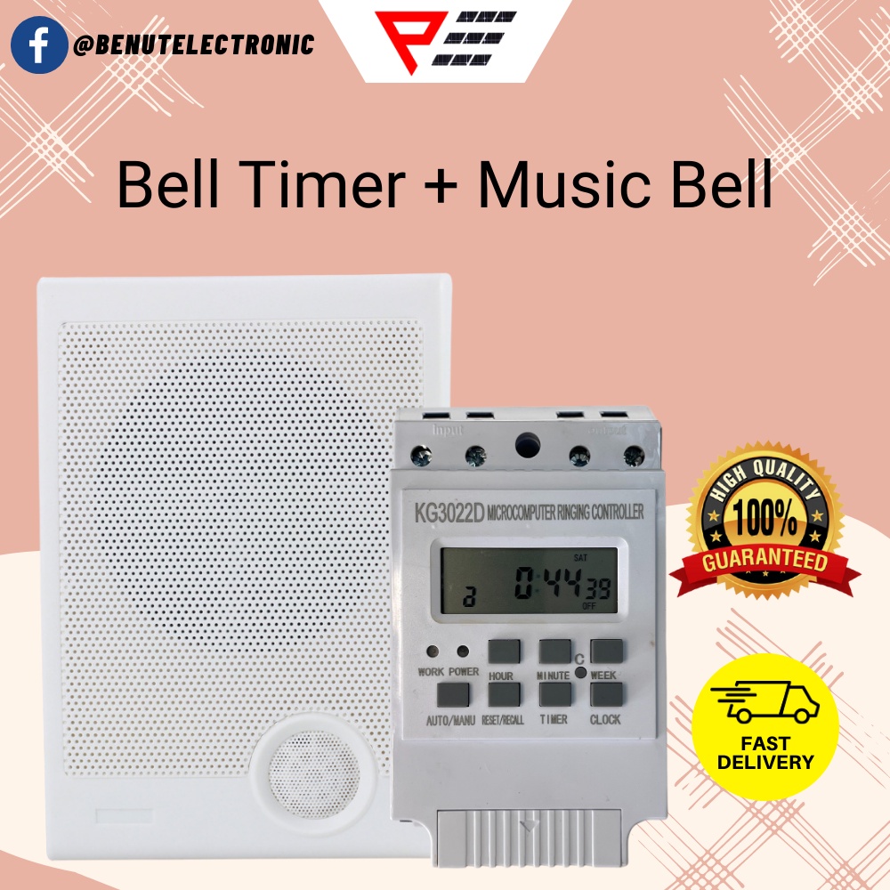KG3022D Automatic Microcomputer Ringing Bells Timer Factory Bell School ...
