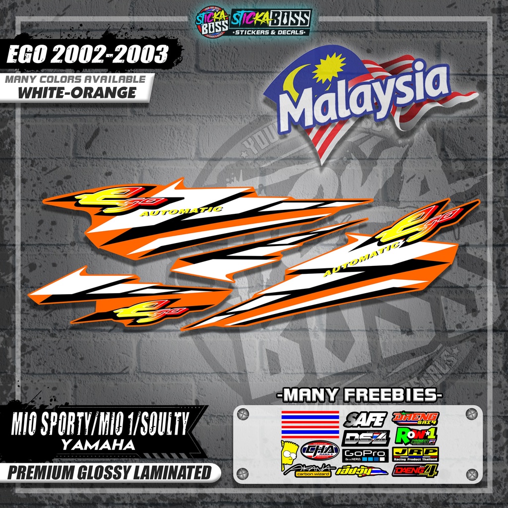 MIO SPORTY / MIO 1 / SOULTY DECALS ( EGO 2002-2003 )【WITH FREEBIES ...