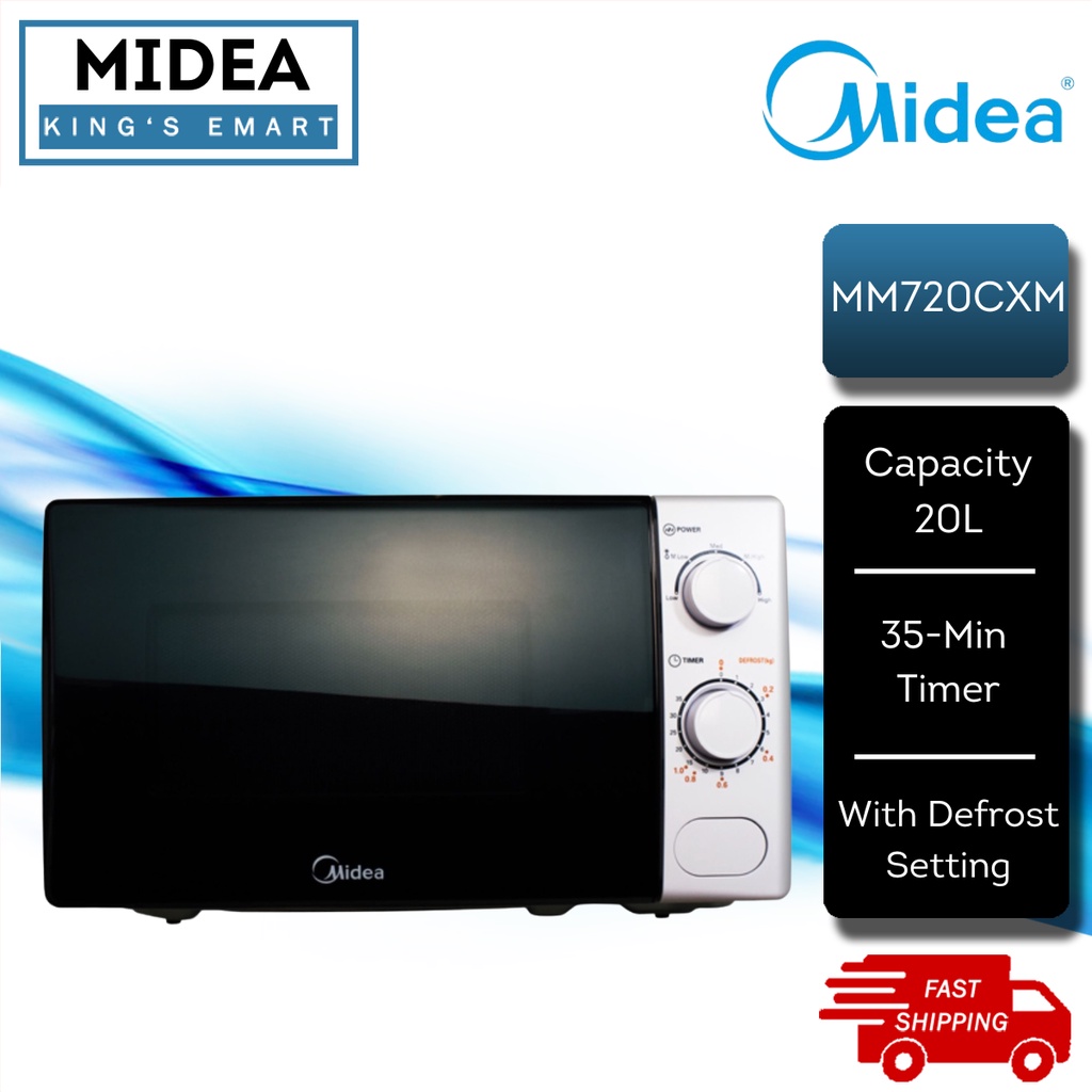 MIDEA 20L Microwave Oven with Defrost Function MM720CXM Replaces ...