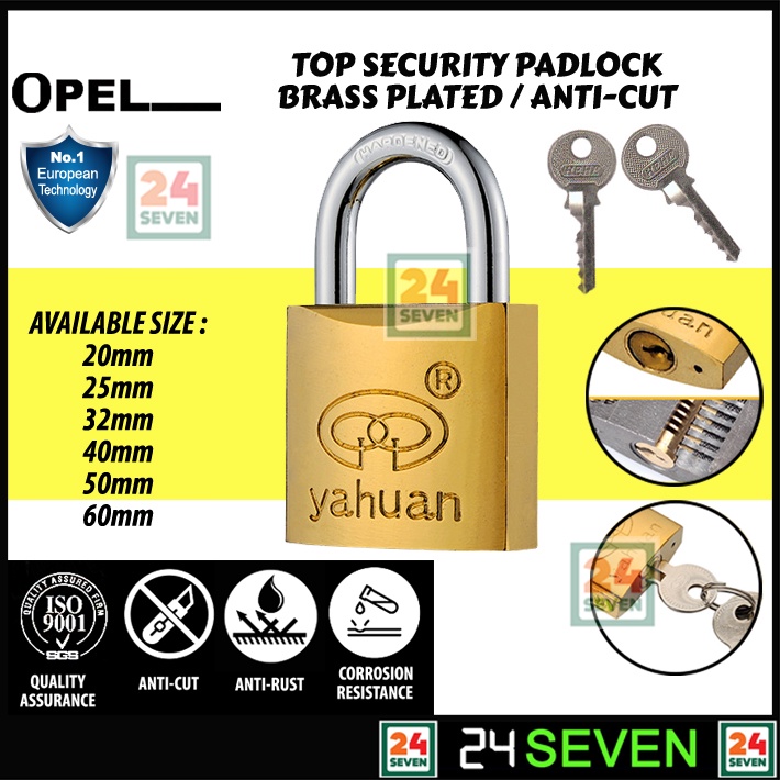 GREAT DEAL !!! 20MM - 60MM Top Security Anti Cut Padlock Anti Rust ...