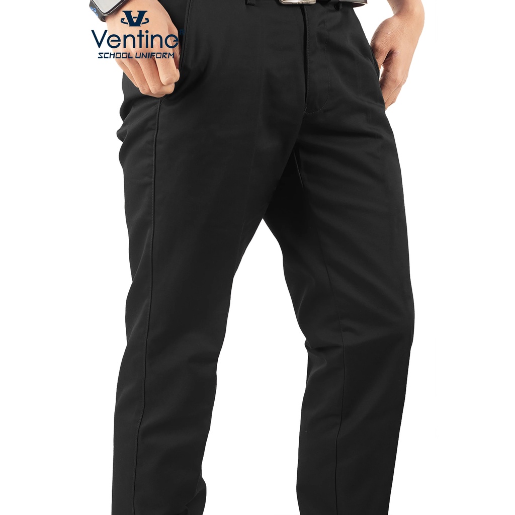 VENTINO Secondary School Long Pants (BLACK) / Seluar Sekolah Menengah ...