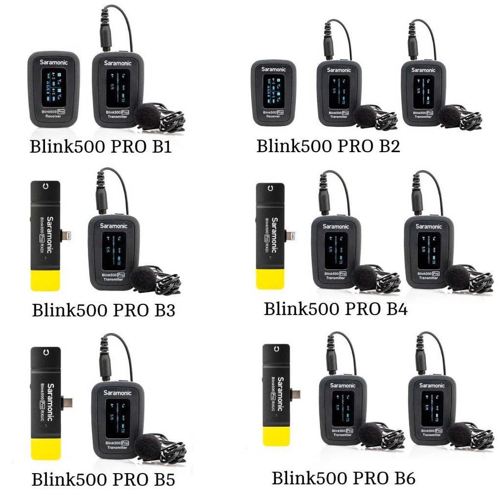 Saramonic Blink 500 Blink500 Pro B1 B2 B3 B4 B5 B6 Wireless Omni