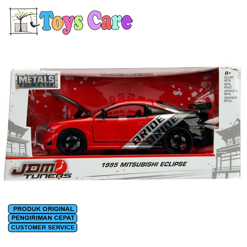 MERAH Jada JDM TUNERS Scale 24 1995 MITSUBISHI ECLIPSE Red - LANCER ...