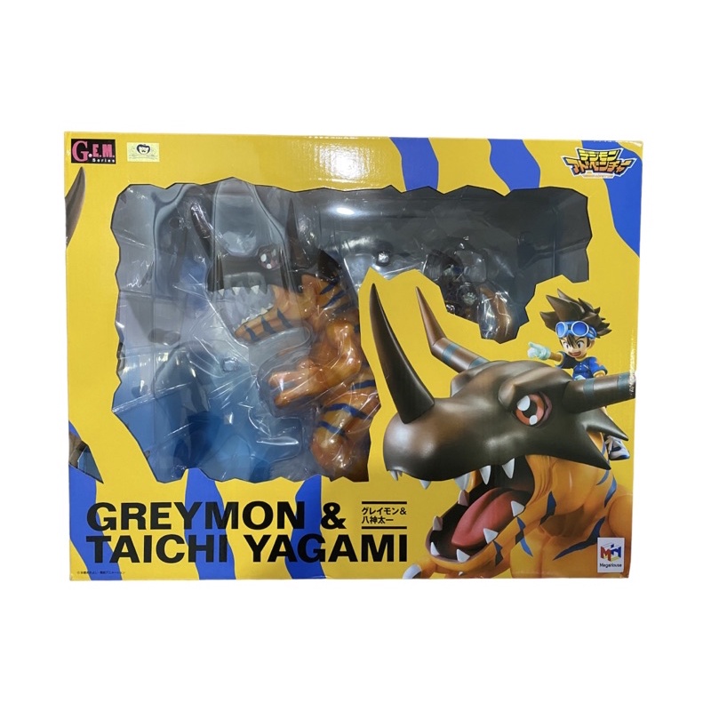 G.E.M Megahouse Series Digimon Adventure Greymon & Taichi Yagami ...