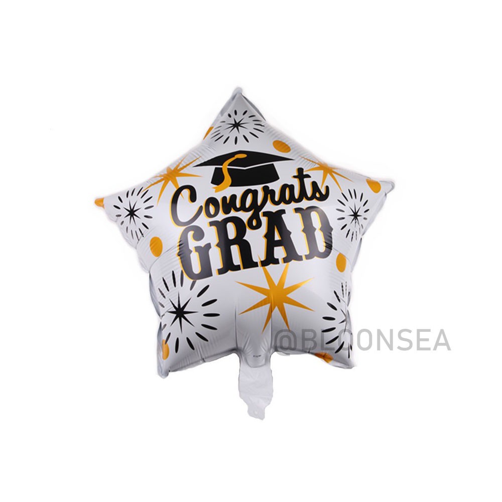 Congratulations Foil Balloon Graduation Congrats Convocation Study ...