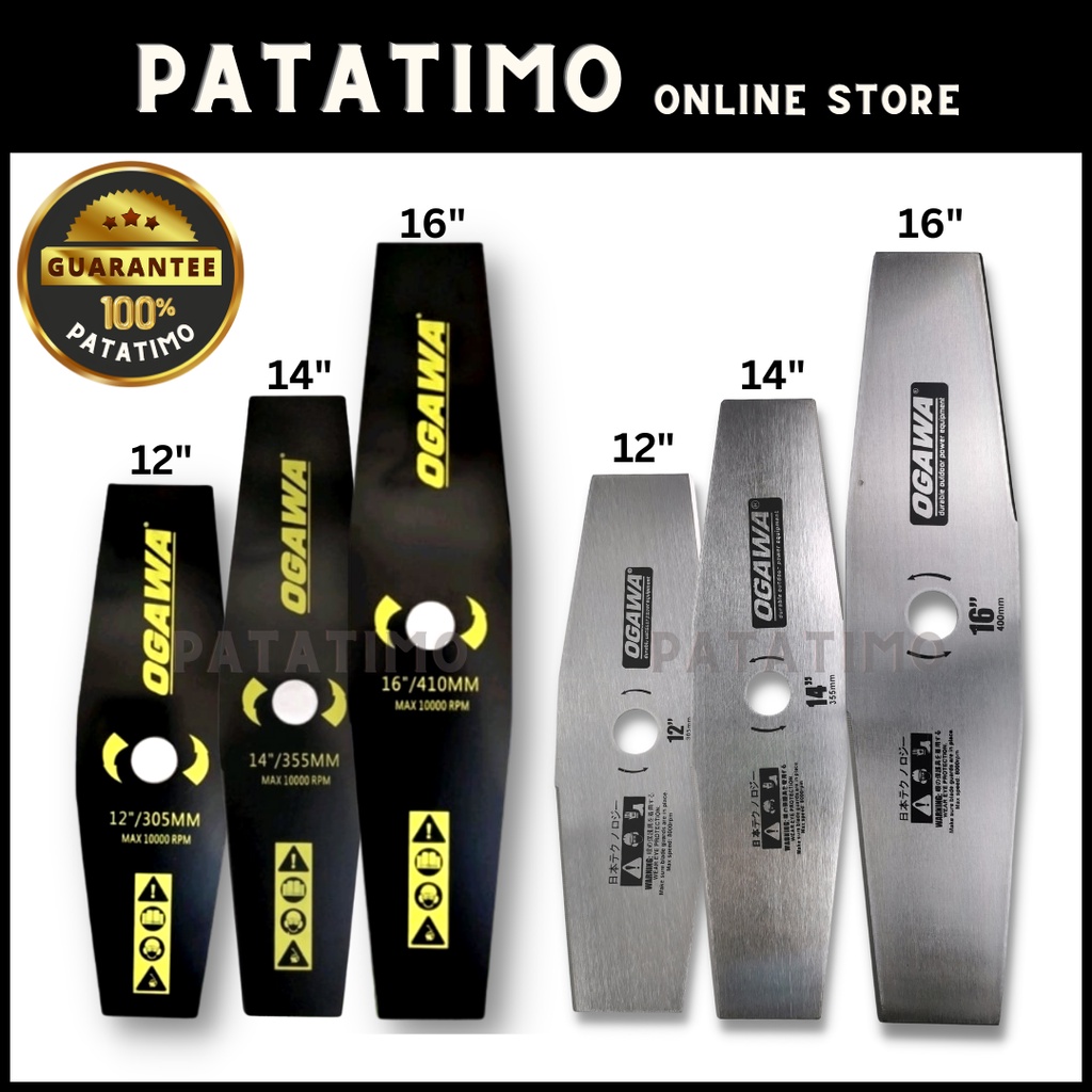 Ogawa Mata Pisau Mesin Rumput / Ogawa Brush Cutter Blade - 12Inch ...