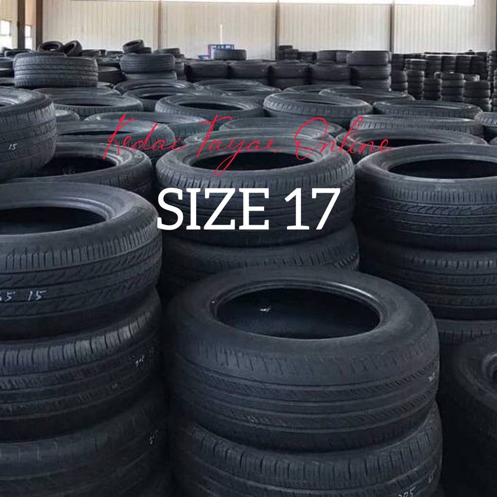 [GRADE C] Used Tayar Second Size 17 Terpakai Tyre Tire Ready Stock ...