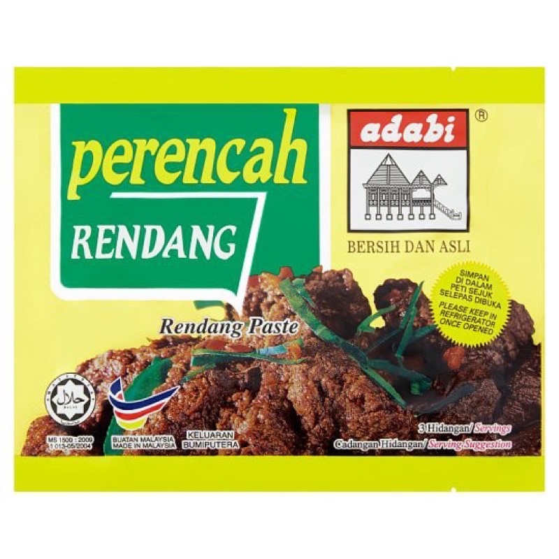 ADABI Perencah Rendang 120G | Shopee Malaysia