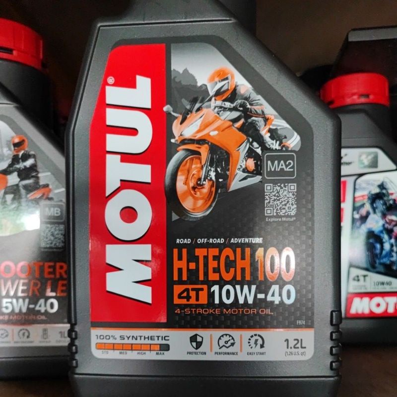Minyak 4T Motor RS150 RSX 1.2liter Motul Hi-Rev Hi-Tech 100 10W-40 4 ...