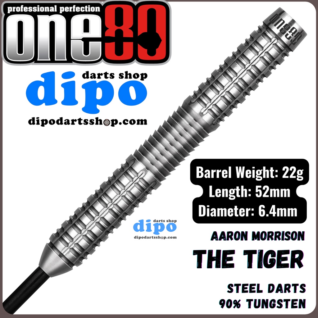 ONE80 Steel Darts - THE TIGER ( Aaron Morrison Player Model ) | Shopee ...