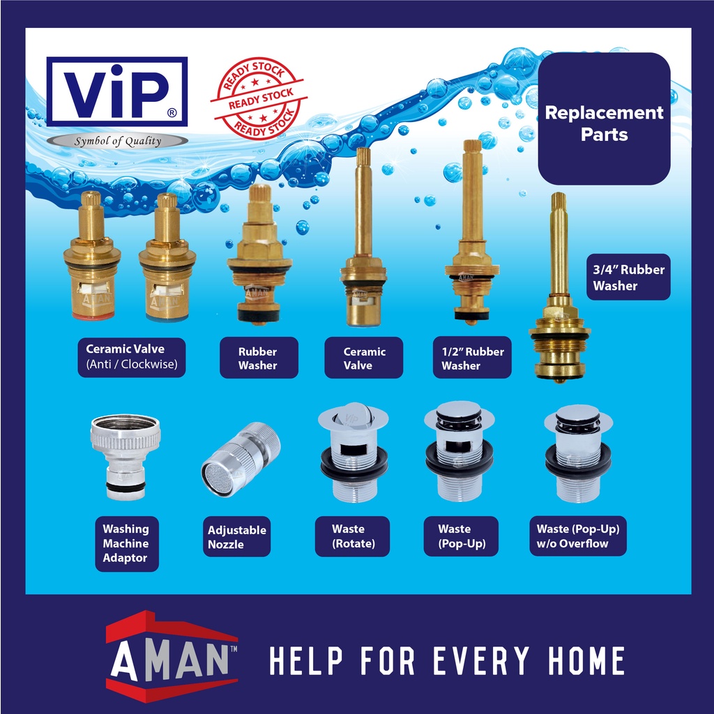 ViP Ceramic Valve Anti Clockwise Rubber Washer Washing Machine Adaptor ...