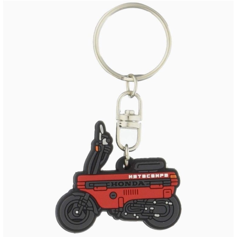 Genuine Honda Keychain Kumamon Motocompo Leather PVC Key Holder Japan ...