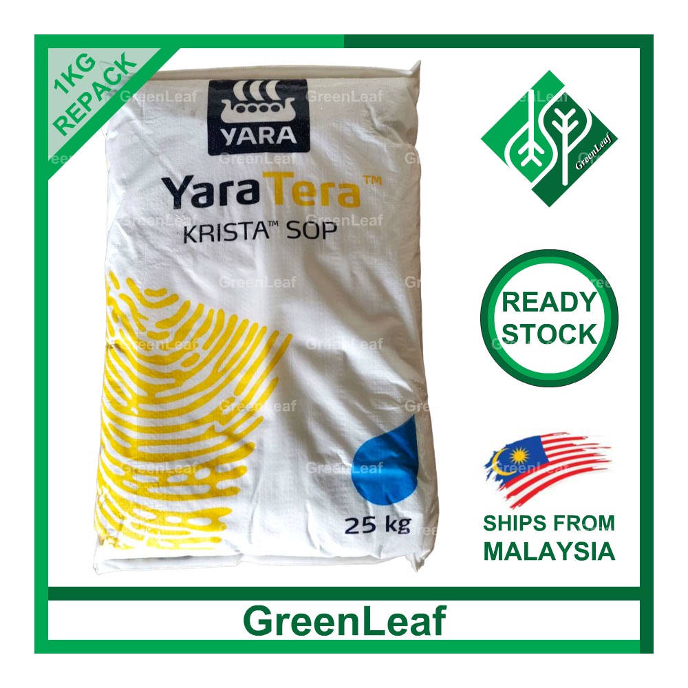 [REPACK] 1KG YaraTera Krista SOP Sulphate of Potash Baja Yara Potassium ...