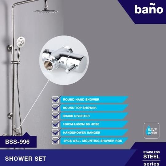 Bano Shower Pole Set Combination Bss 998 Boxes | Shopee Malaysia