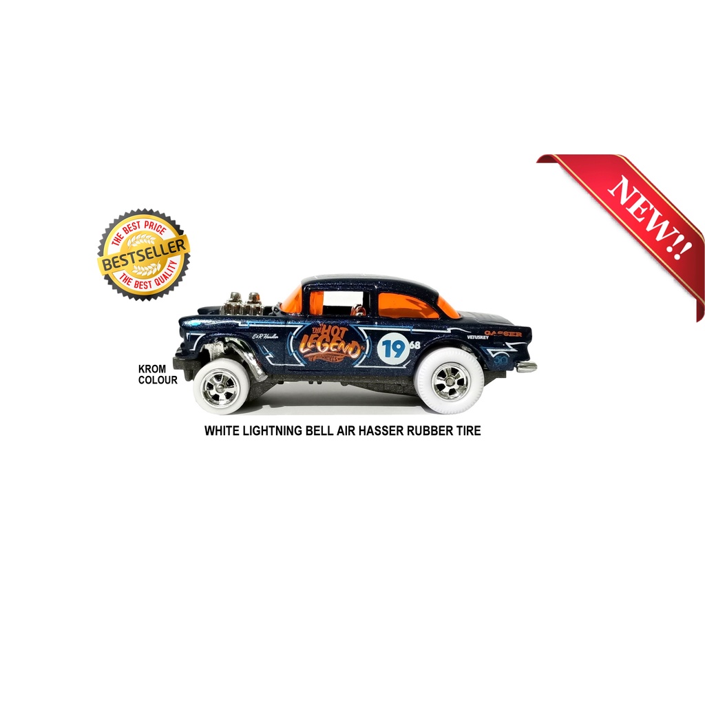 Hw GASSER CANDY CANE SPECIAL EDITION RARE TYPE 4 PIZA Rubber Tires ...