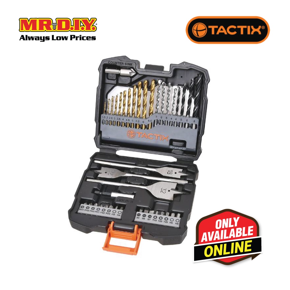 TACTIX Drill Bit Set (40 pieces) | Shopee Malaysia