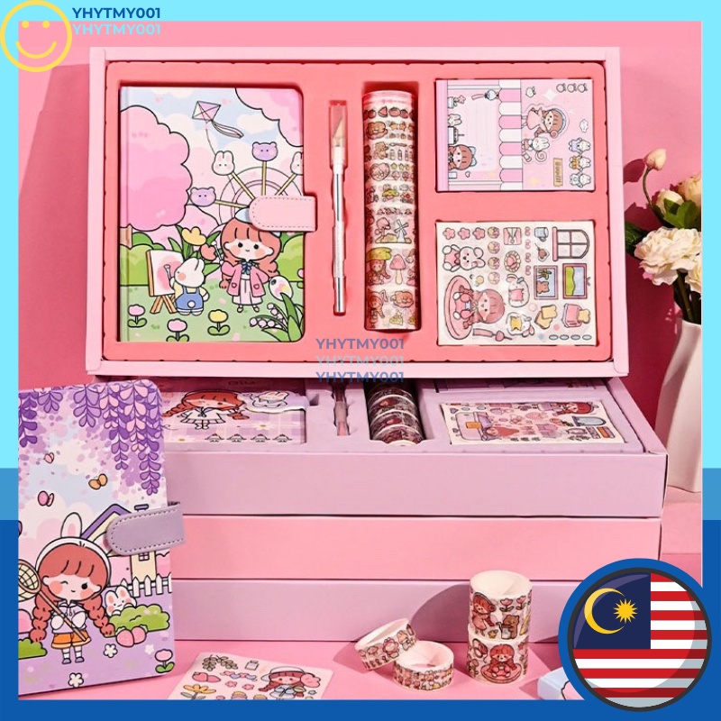 LOCAL!! Stiker Buku Panduan Comel Set Hadiah Kotak Fairy Hand Sticker ...