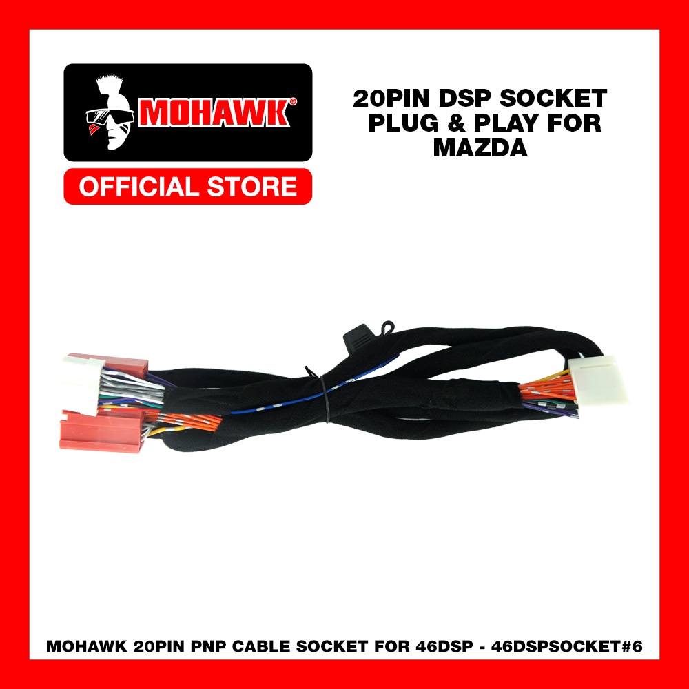 MOHAWK Car Audio 20PIN DSP PLUG AND PLAY Socket for MAZDA vehicles ...