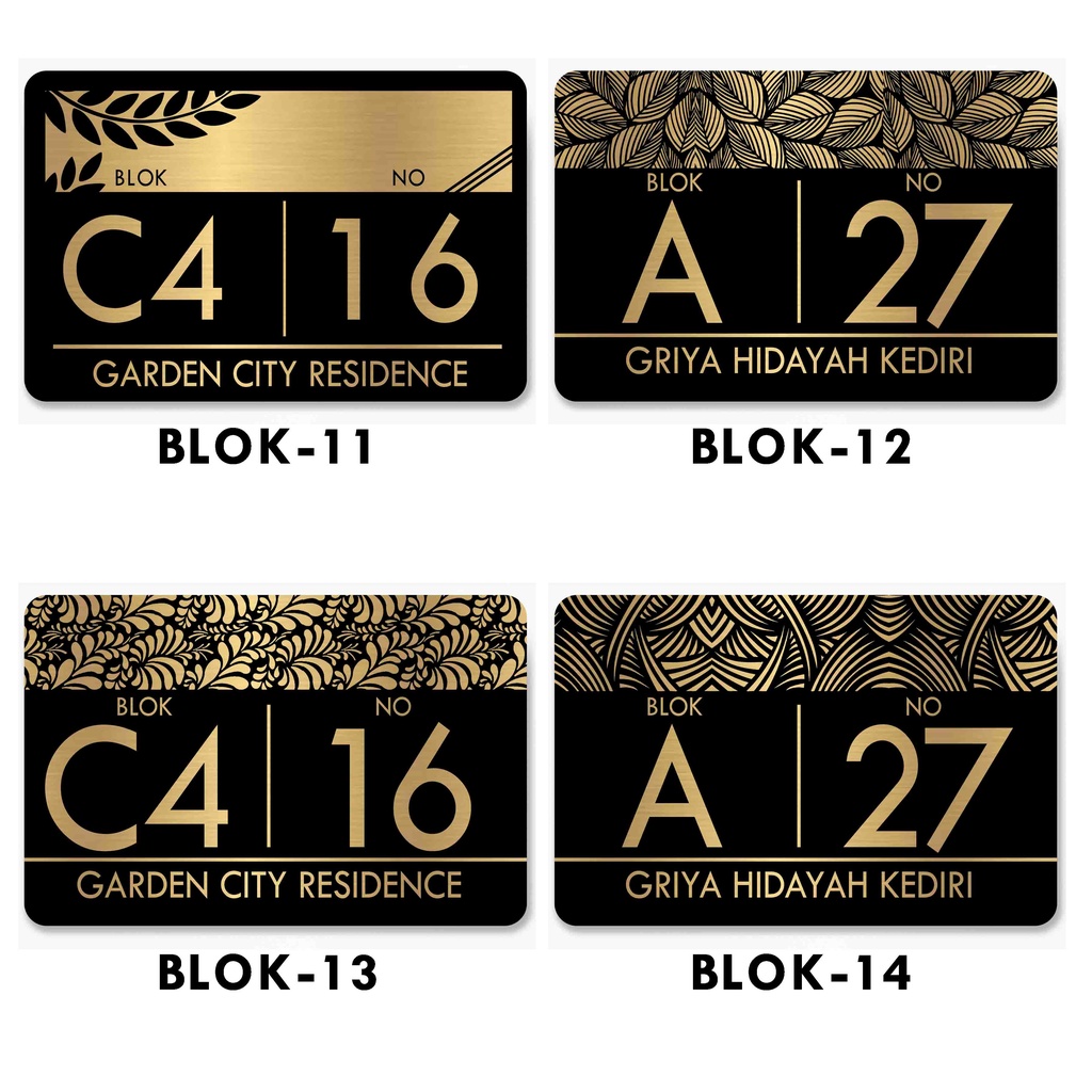 HIASAN DINDING House Number Plate Wall Decoration - House Number Block ...